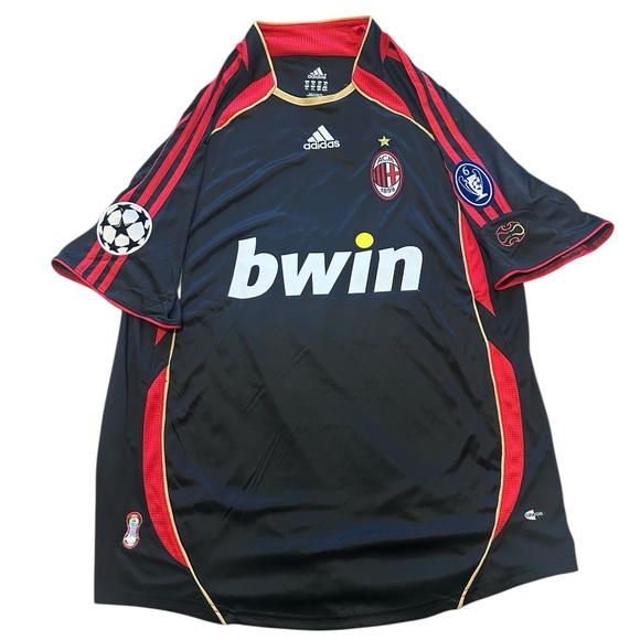 adidas | Shirts | 20607 Ac Milan Third Ucl Retro Kit Kaka Soccer ...